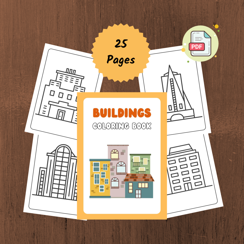 Colour Your World: A Building Colouring Book - Easy Resell