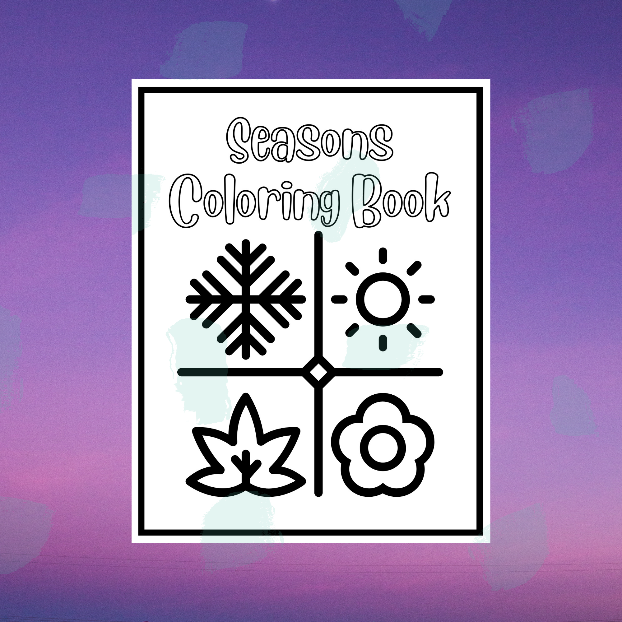 Seasons Coloring Book for Kids | Printable Coloring Book