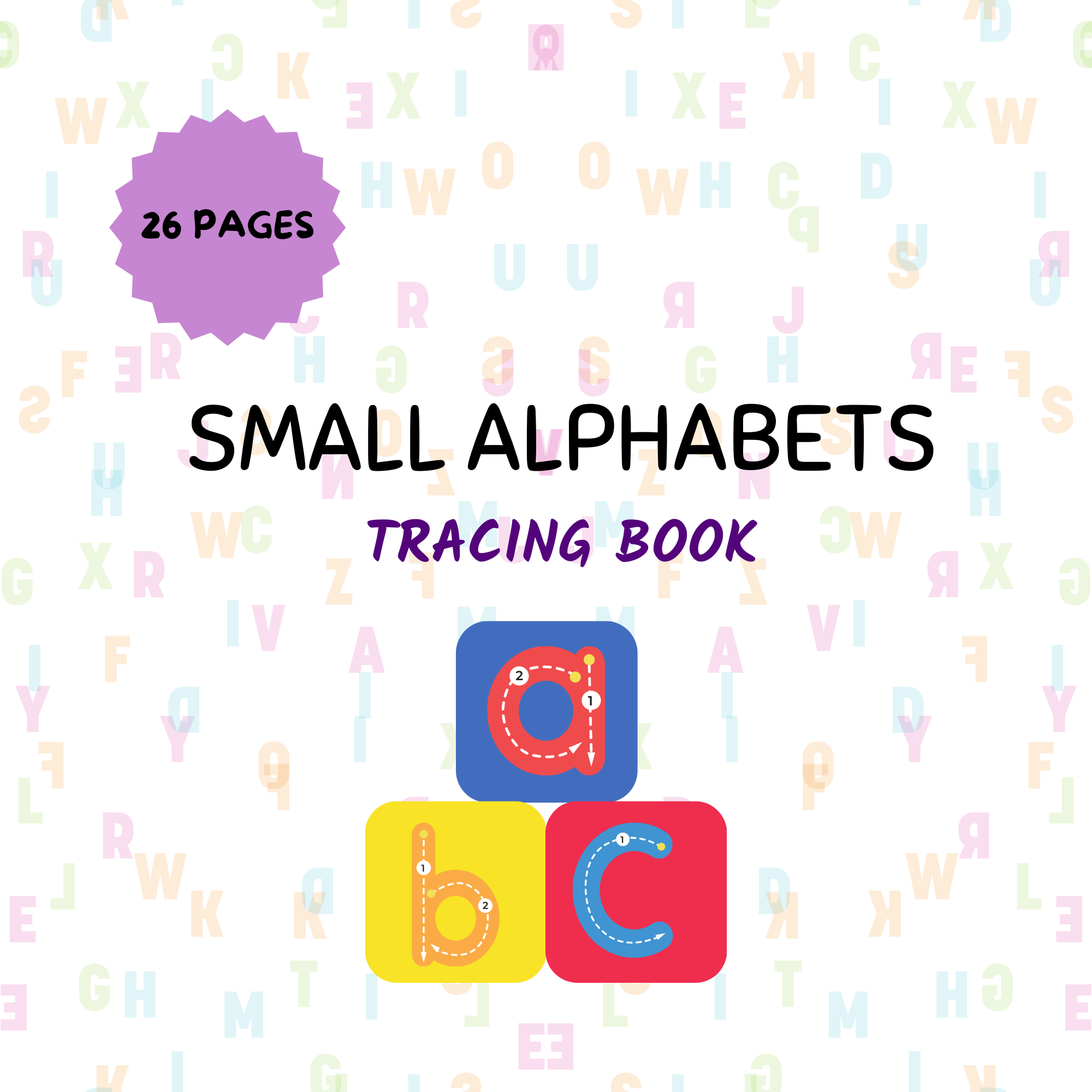 Small Alphabet Tracing Activity Books for Preschoolers in PDF