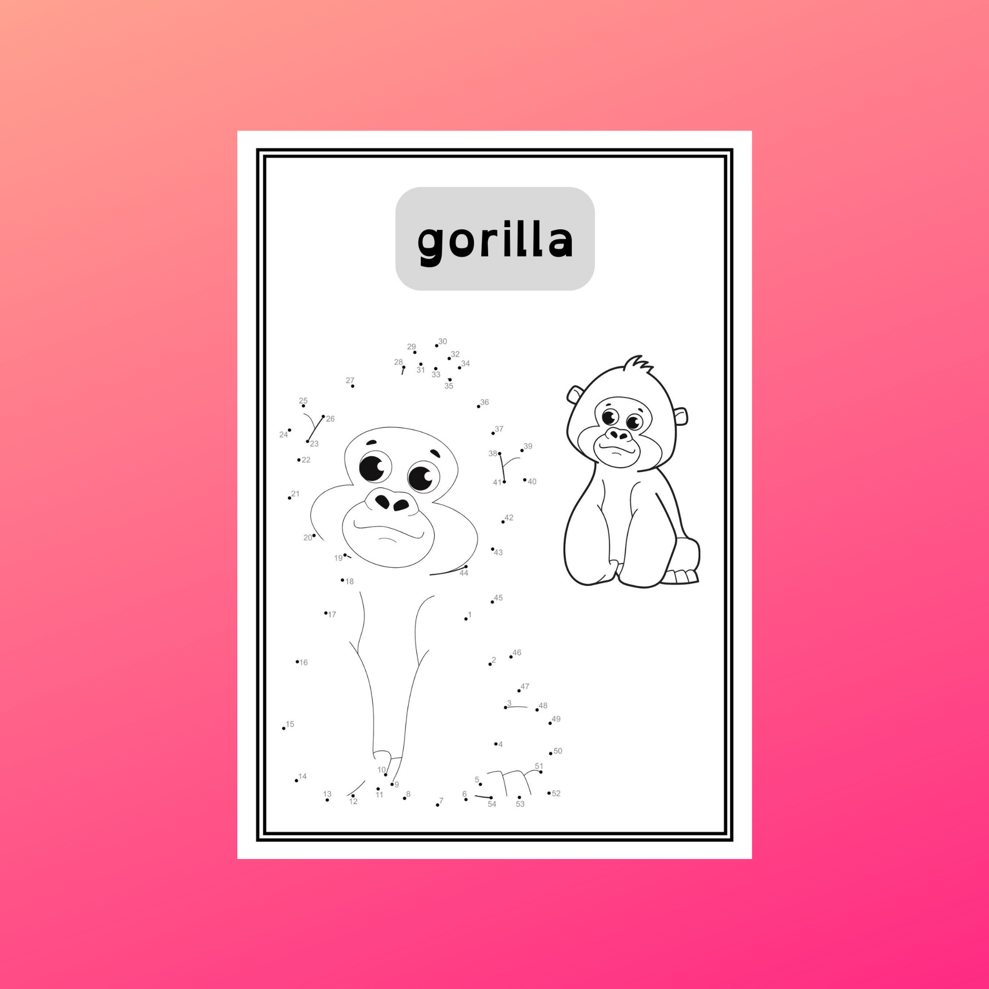Dot-to-Dot Animal Adventure: A Fun Coloring Book for Kids - Easy Resell