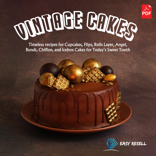 eBook: Vintage Cakes Recipes Cookbook - Easy Resell